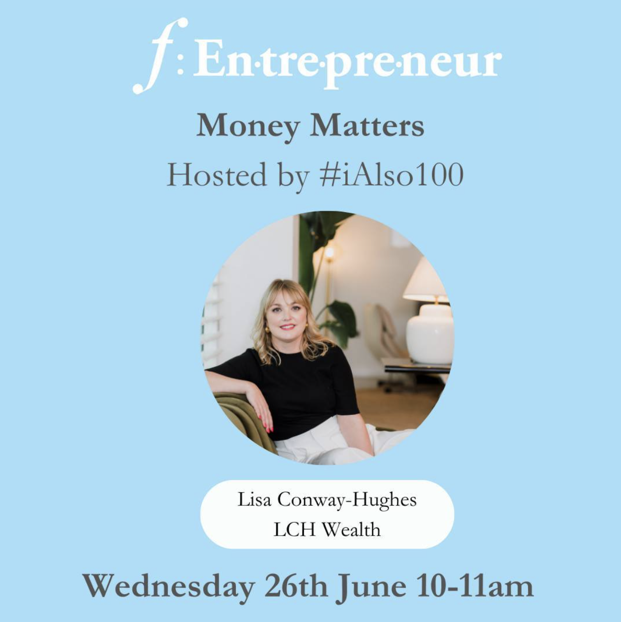 FE Webinar Series: Money Matters - f:Entrepreneur
